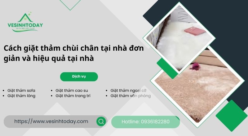 Cách giặt thảm chùi chân tại nhà đơn giản và hiệu quả tại nhà
